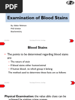 Hemastix Presumptive Test For Blood | PDF | Blood | Crime Scene