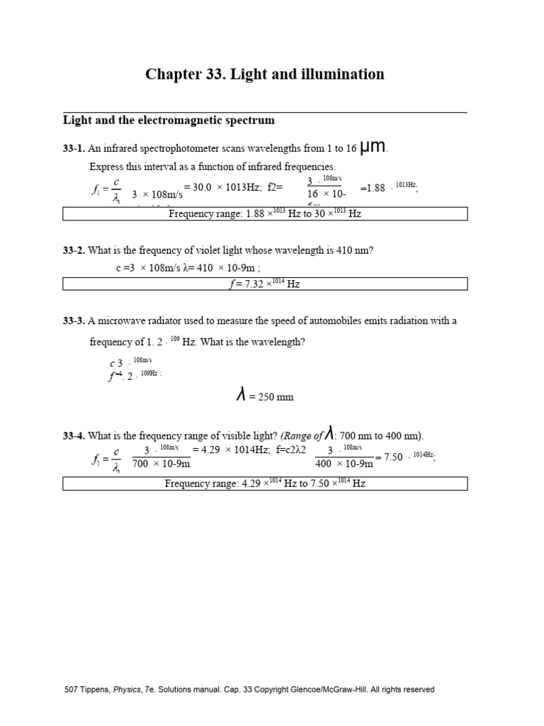 Tippens Physics 7e Solutions 33 PDF | PDF