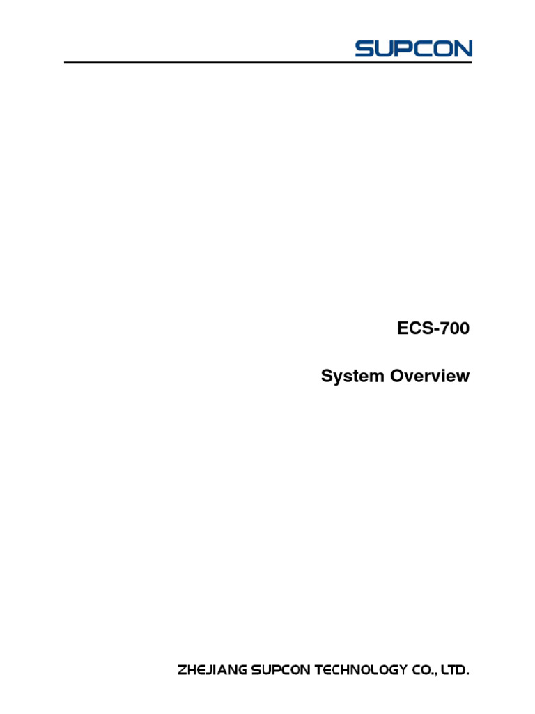 ECS-700 System Overview | PDF | Computer Network | Network Topology