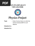Physics Project Acknowledgement | PDF | Anode | Cathode