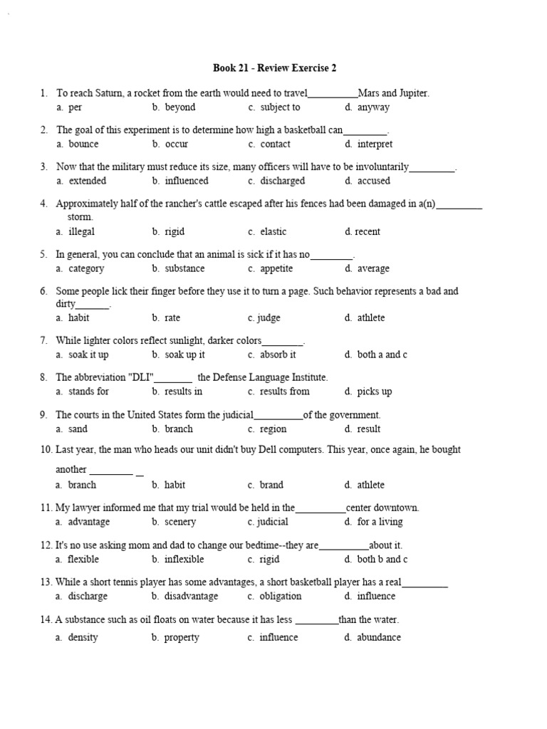 Bk21 Review Ex2 | PDF | Justice | Crime & Violence