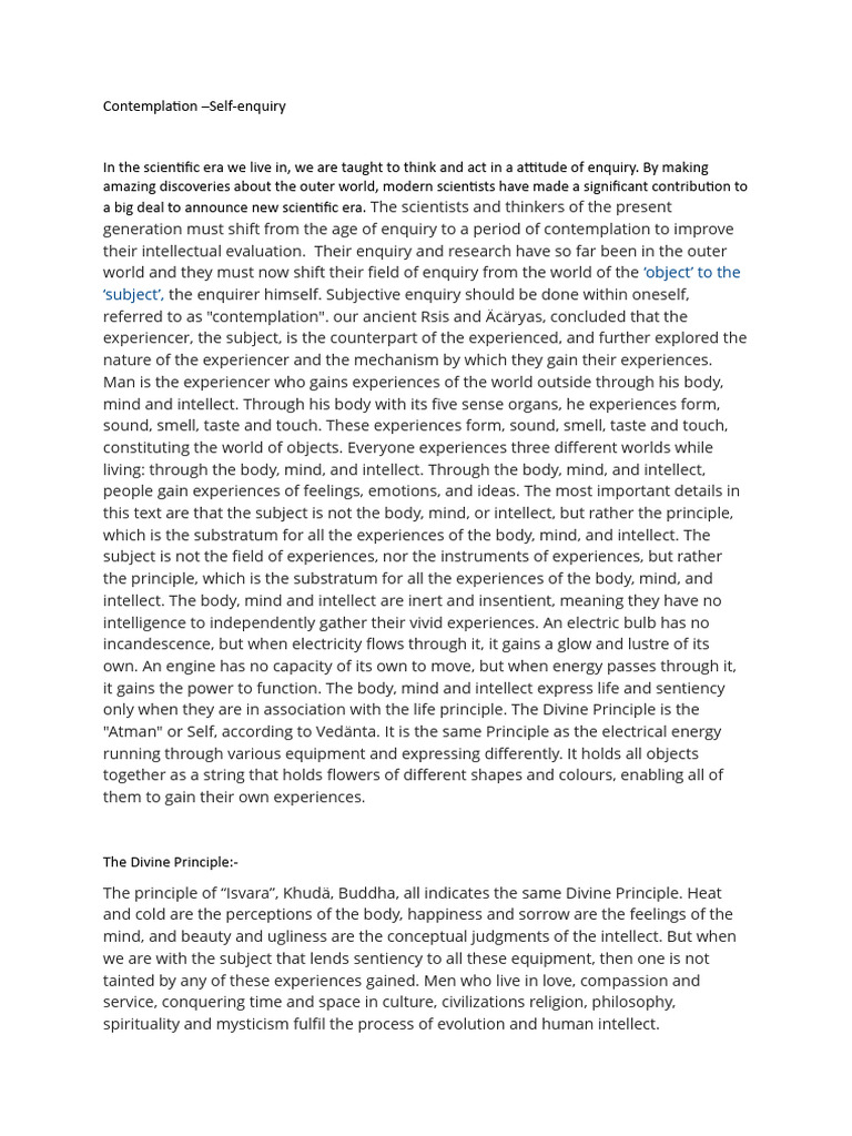 IKS - Chapter 6 | Download Free PDF | Experience | Ātman (Hinduism)