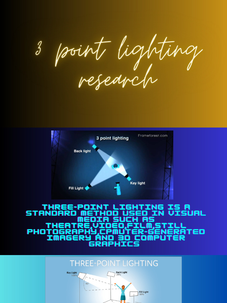 Three-Point Lighting Techniques | PDF