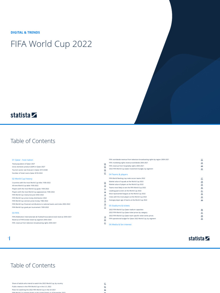 FIFA World Cup 2022 Financial Overview | PDF | Fifa World Cup | Fifa