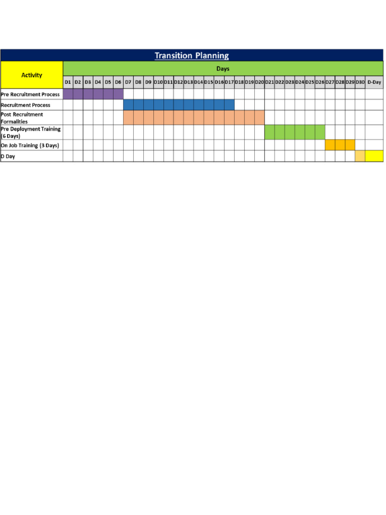 Transition Plan | PDF