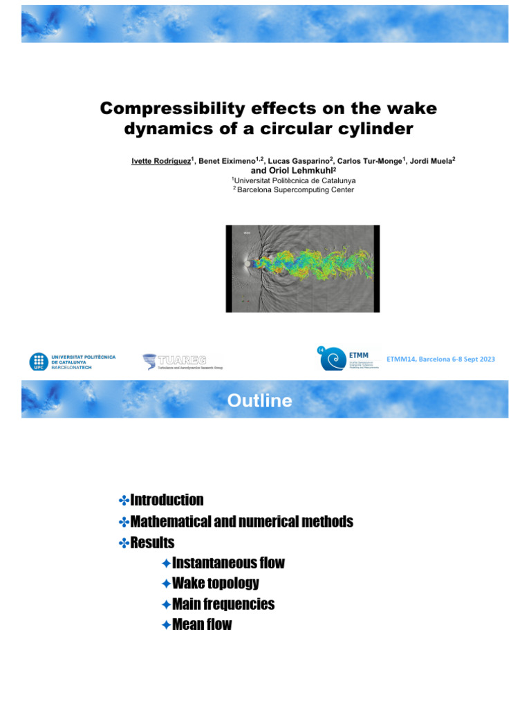 Compressibility Effects On The Wake Dynamics of A Circular Cylinder | PDF Compressibility Effects On The Wake Dynamics of A Circular Cylinder | PDF