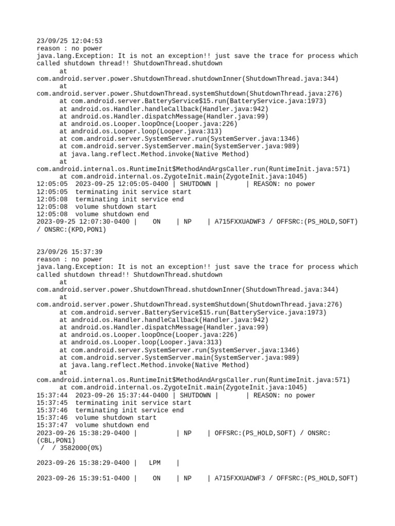 Power Off Reset Reason Backup Pdf Java Programming Language Models Of Computation 0211