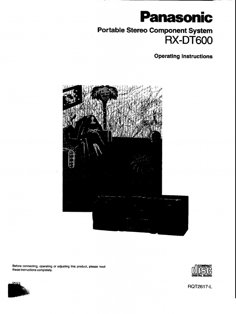 Panasonic RX dt600 Spravochnik Polzovatelya | PDF