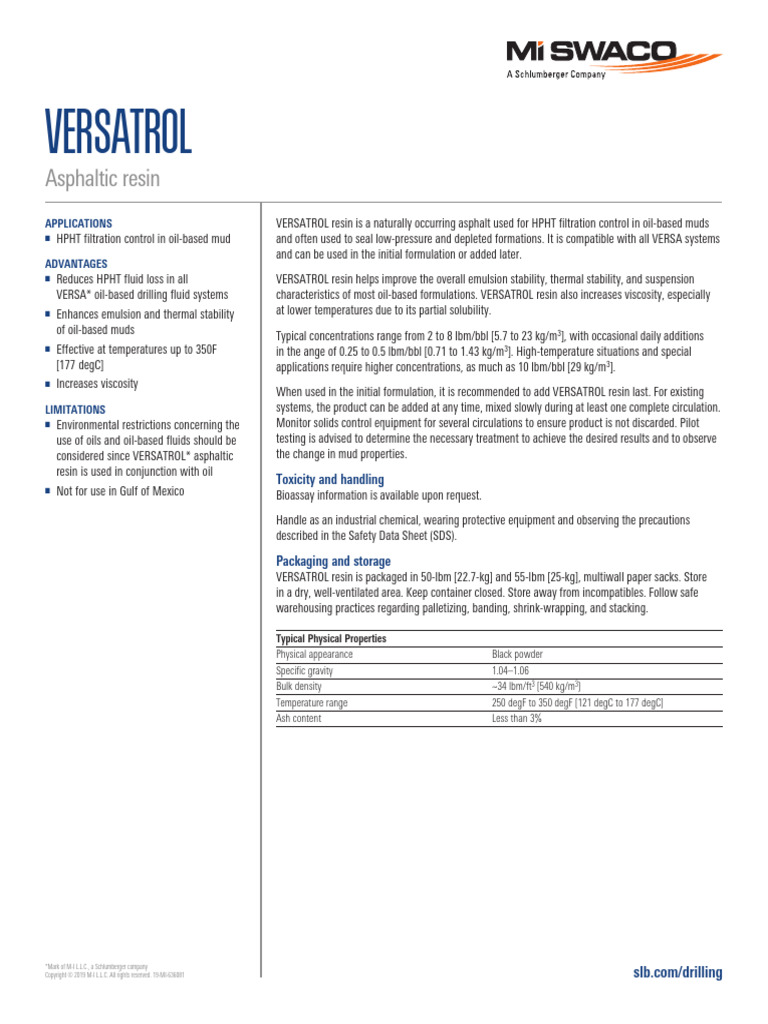 Versatrol Ps | PDF | Industrial Processes | Secondary Sector Of The Economy