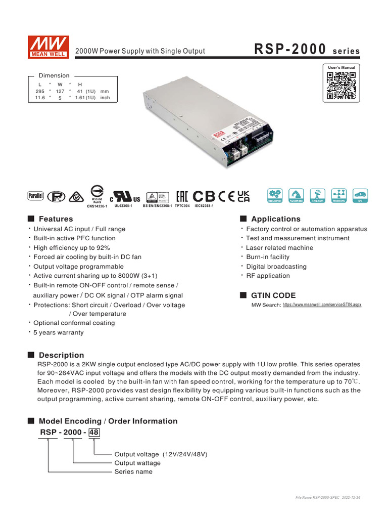 RSP 2000 Spec | PDF | Technology & Engineering