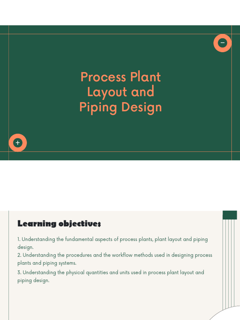 Process Plant Layout and Piping Design: Lesson 1 - Prelims | PDF ...