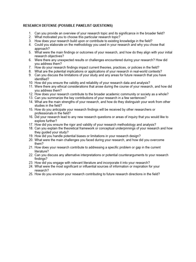 Research Defense | PDF | Methodology | Cognitive Science