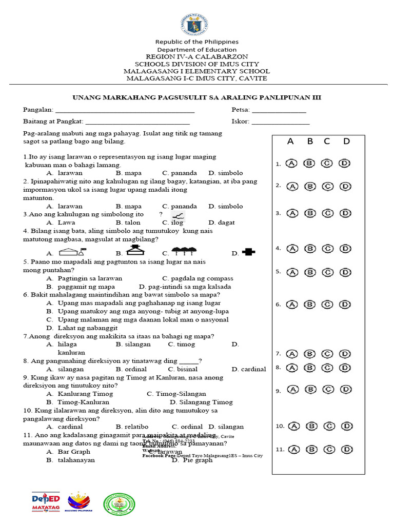AP3 PT 1st-Quarter 23-24 | PDF