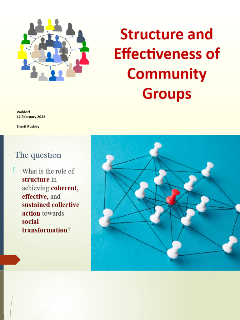 Sherif Rushdy - Structure and Effectiveness of Community Groups | PDF ...
