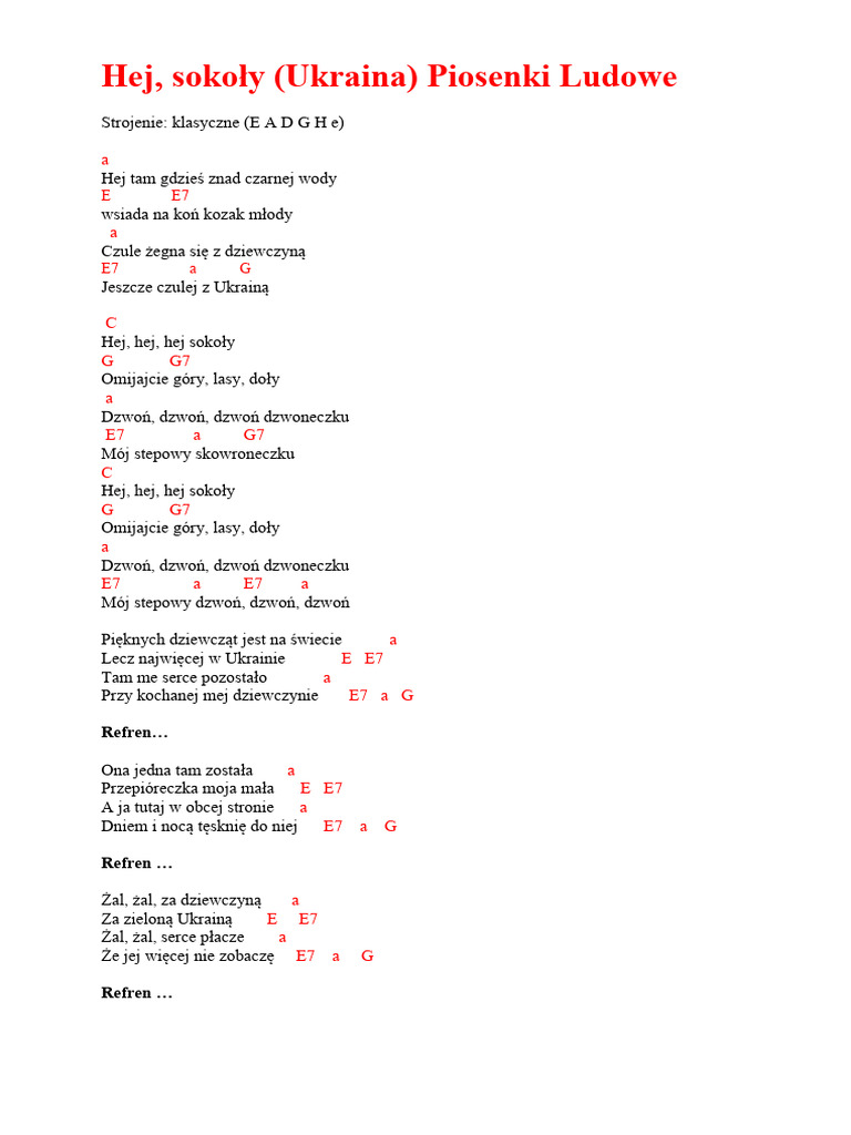 Hej Sokoły | PDF
