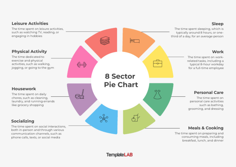 8 Sector Pie Chart Template | PDF