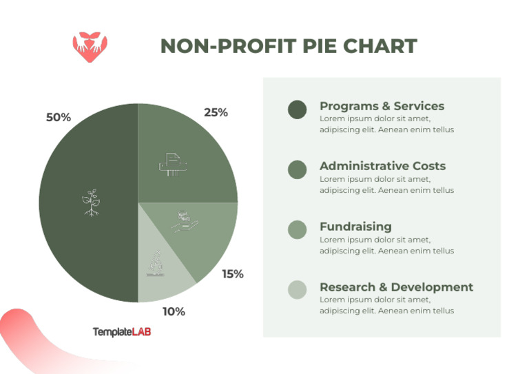 Non Profit Pie Chart Template | PDF