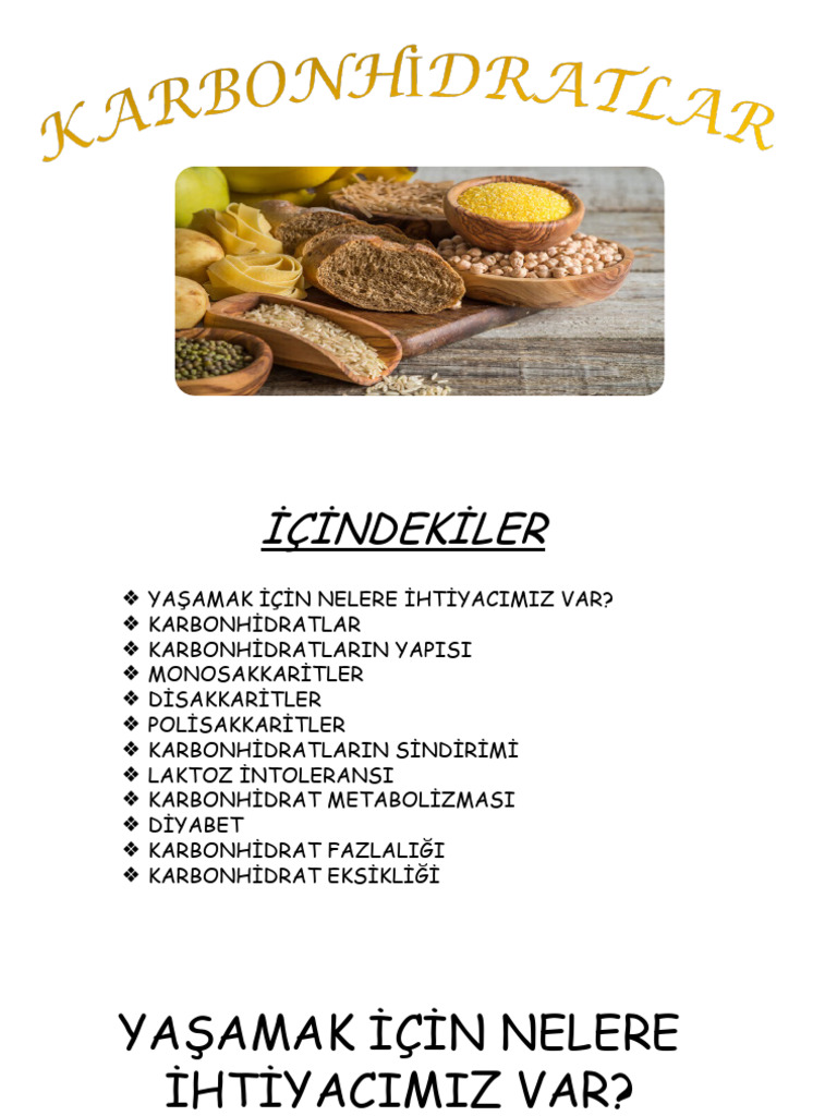 Karbonhidratlar 4. Ders | PDF