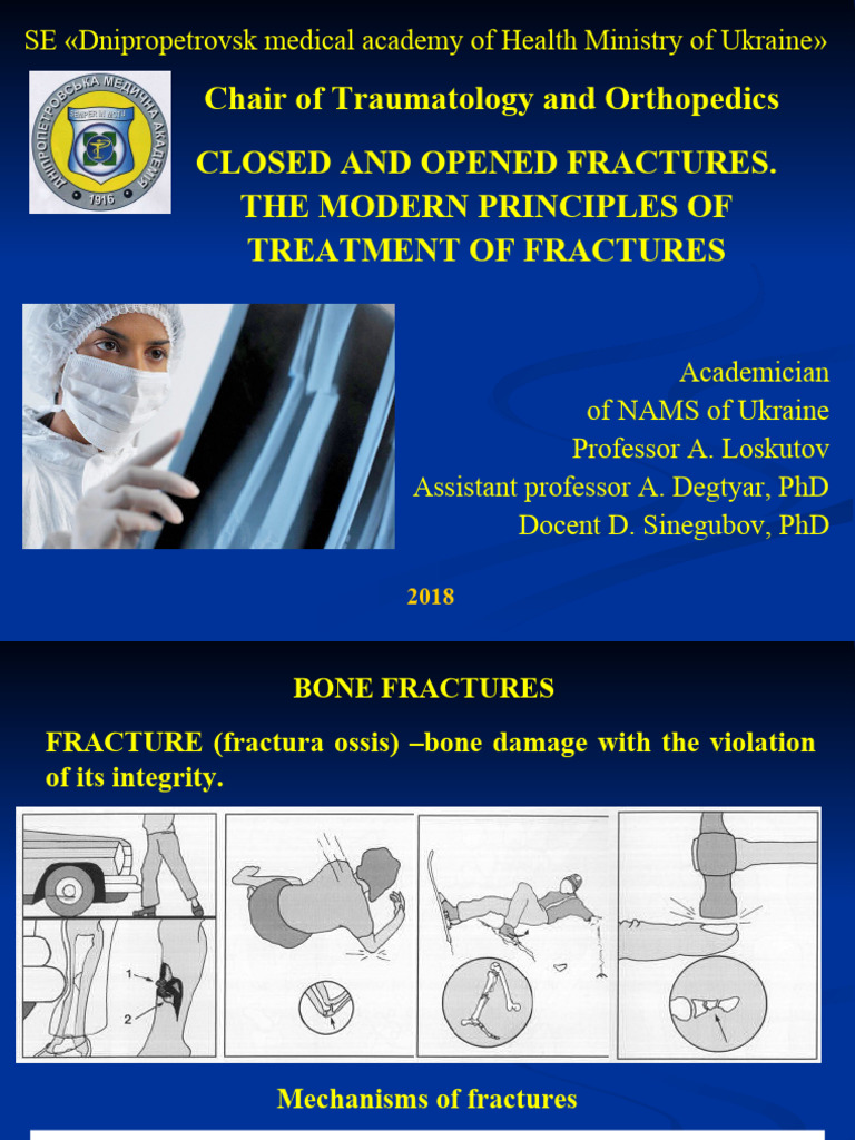 Open and Closed Fractures - 2018 English | PDF | Bone | Injury