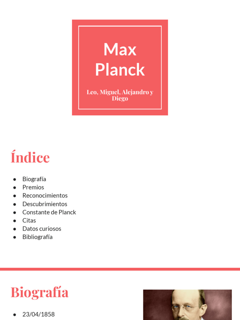 Max Planck | PDF | Ciencias fisicas | Science