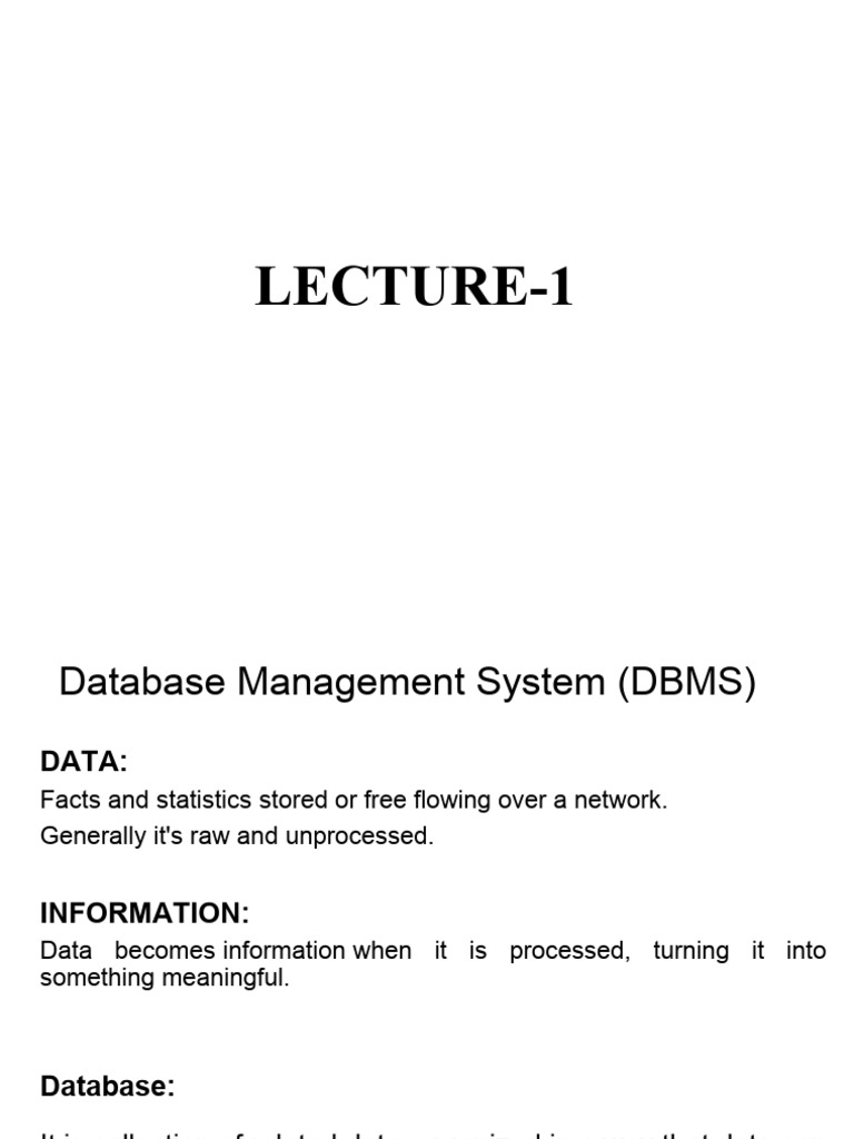Unit 1 - Part 1 | PDF | Databases | Data Model