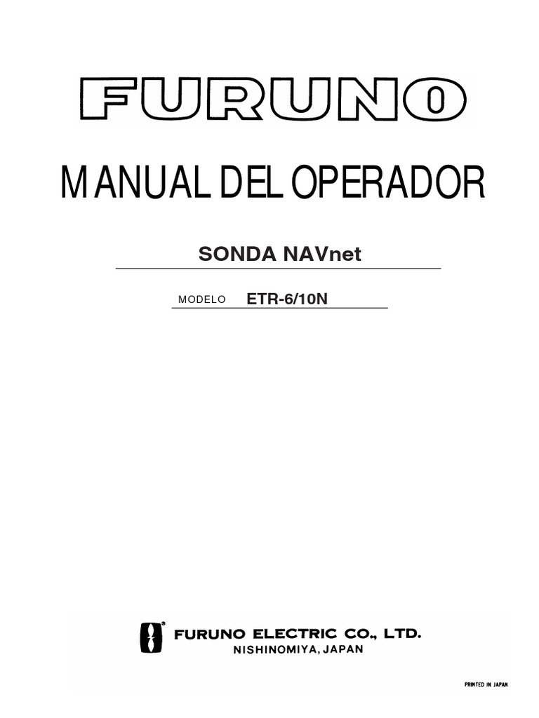 Manual del Operador ETR-6/10N | PDF | Arandela (Hardware) | Conector ...