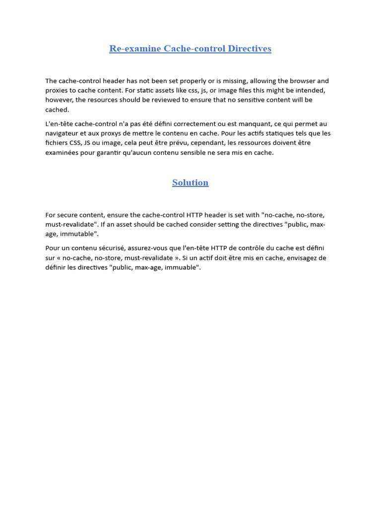 Re-Examine Cache-Control Directives | PDF Re-Examine Cache-Control Directives | PDF