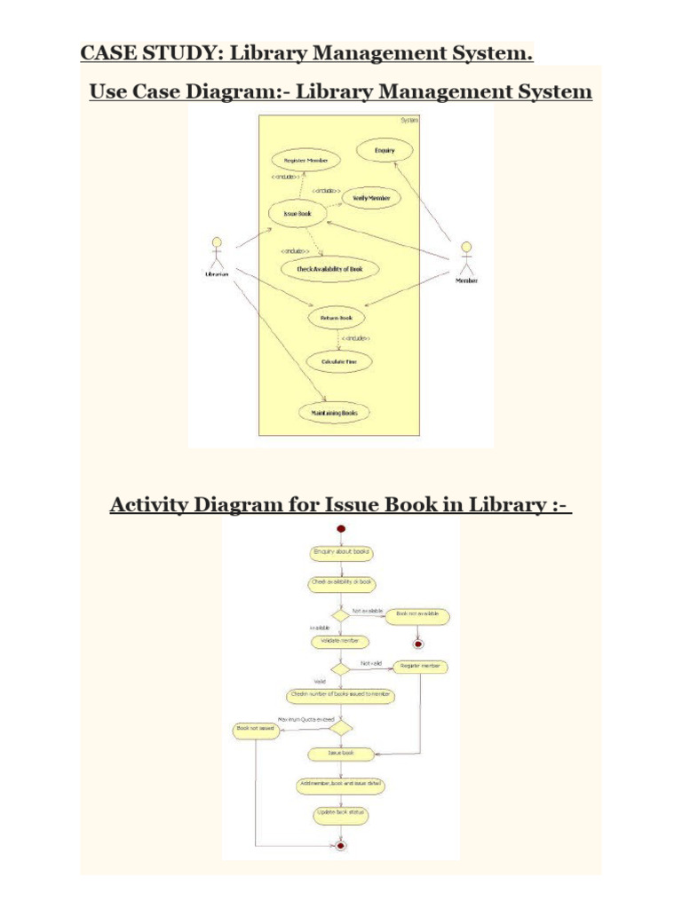 UML Diagrams for Library System | PDF | Computers