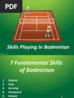 Basic Shots in Badminton | PDF