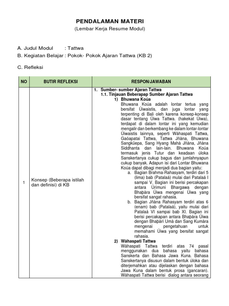LK - RESUME PENDALAMAN MATERI PPG Modul 8 KB 2 | PDF