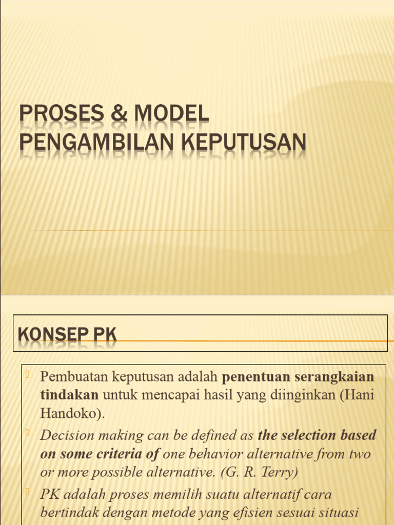 2 Proses Model Pengambilan Keputusan | PDF