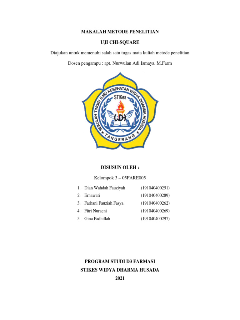 Uji Chi-Square dalam Penelitian Statistik | PDF