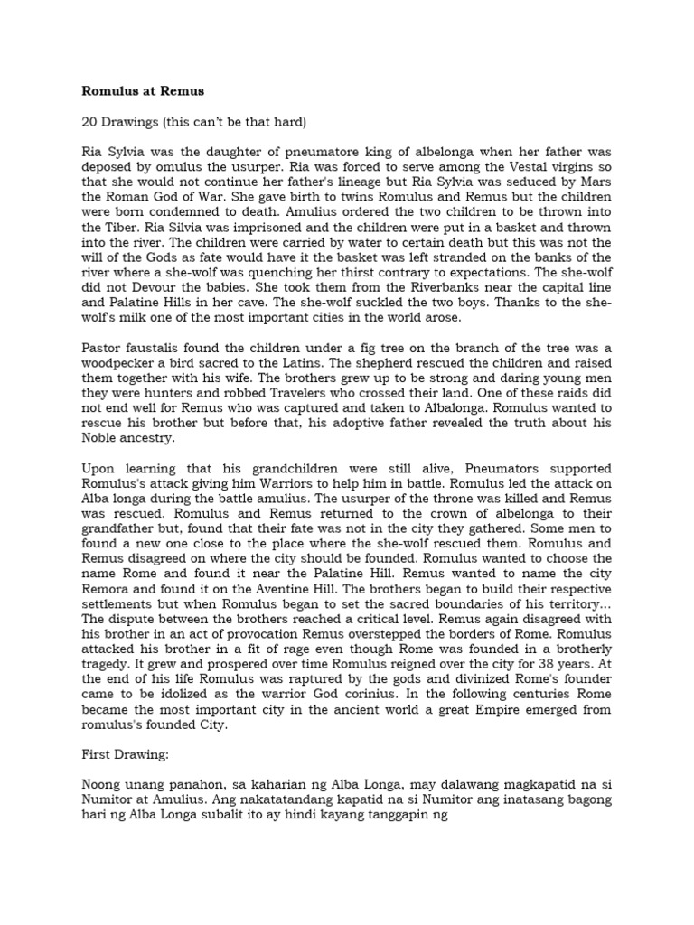 Romulus at Remus | PDF | Romulus And Remus | Ancient Rome
