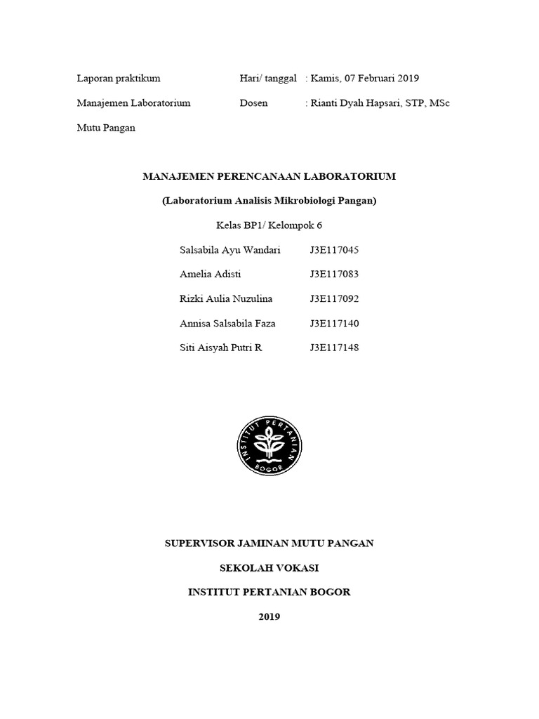 Perencanaan Manajemen Lab | PDF