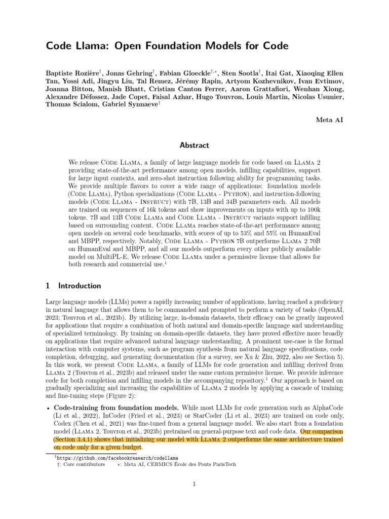 Code Llama | PDF | Computing | Computer Programming