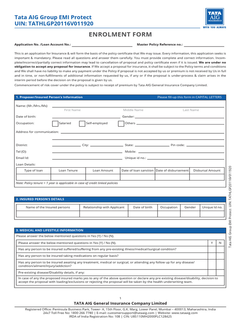 GEMI Application Form - Two Wheeler Loans | PDF | Insurance | Loans