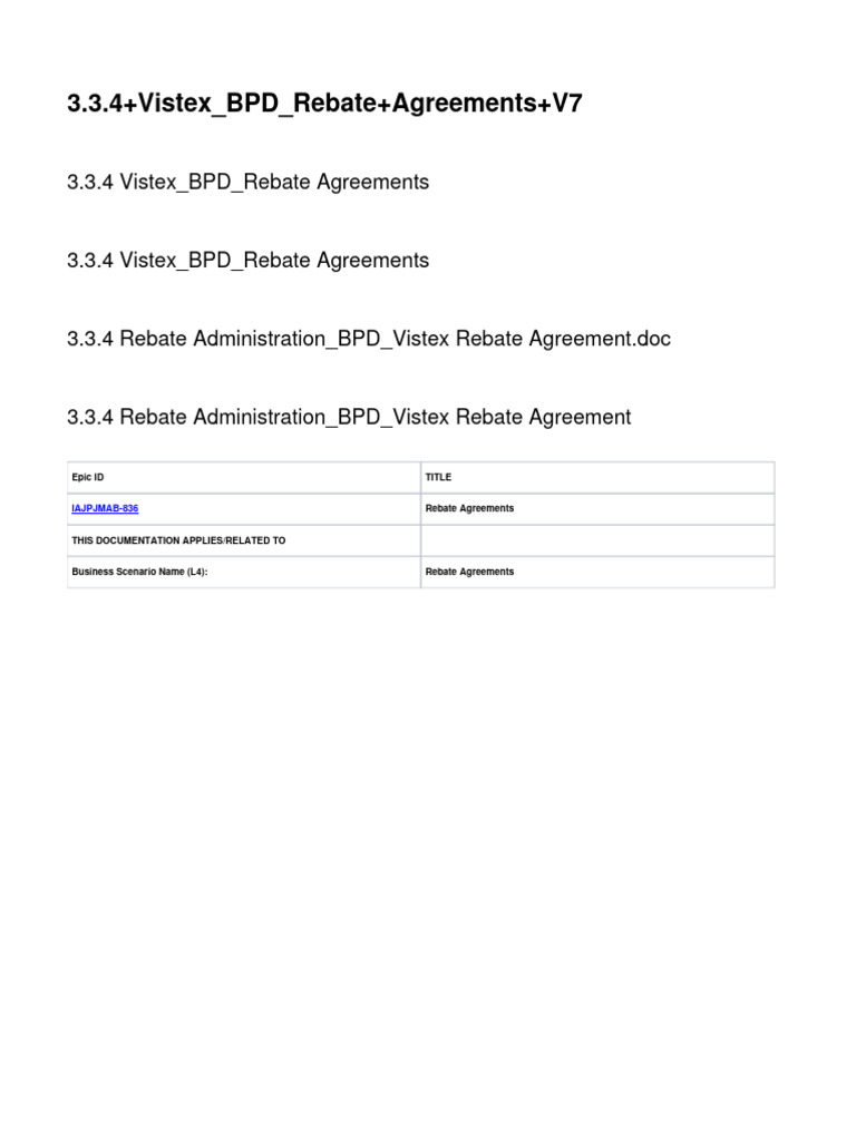 Rebate Agreement | PDF | Invoice | Debits And Credits