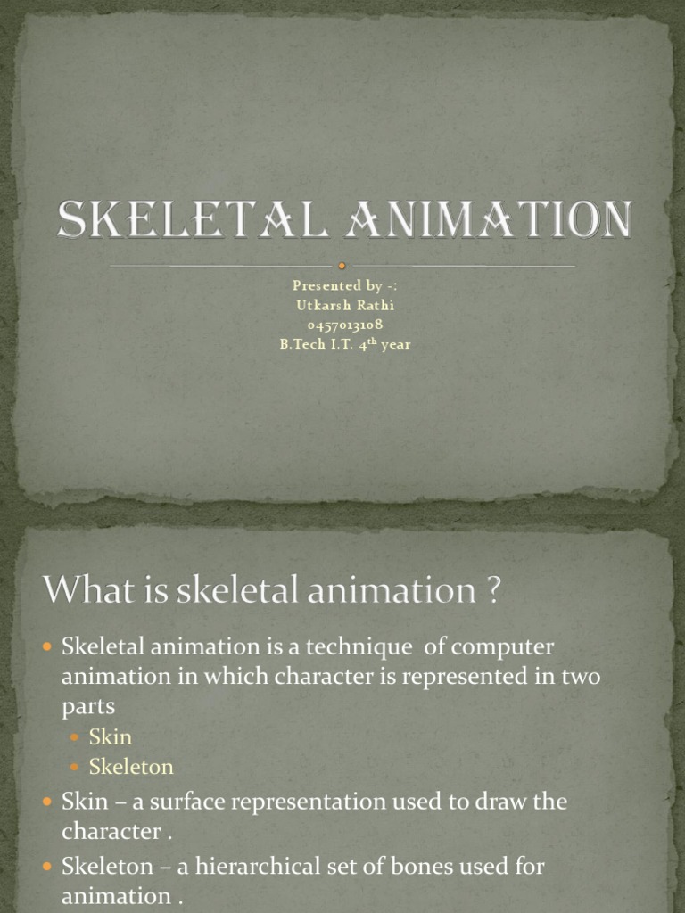 Understanding Skeletal Animation Techniques | PDF