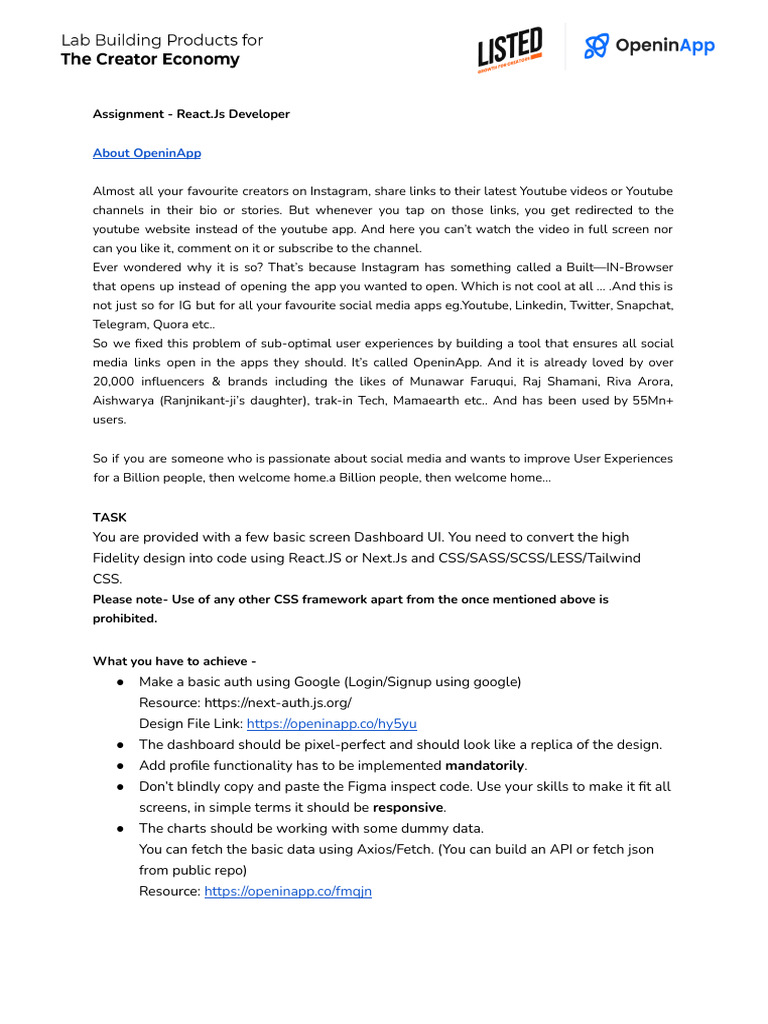 React - Js New Assignment | PDF | Career & Growth | Business