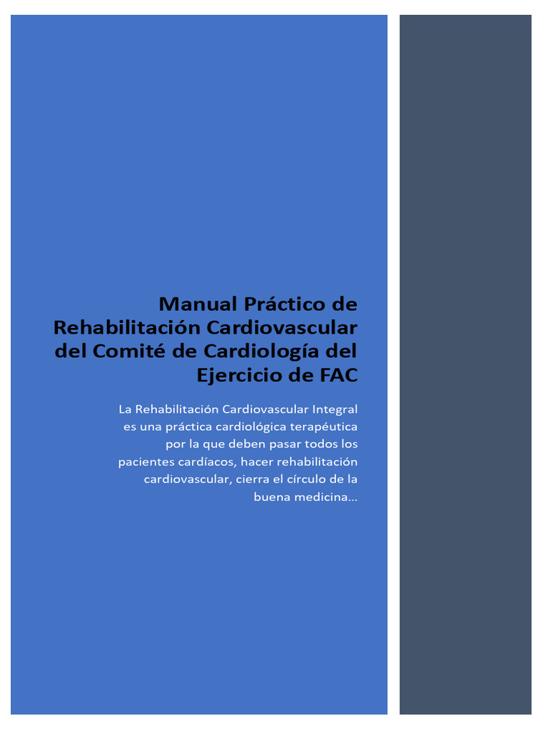 Manual RCV Ejercicio | PDF | Infarto de miocardio | Cardiología
