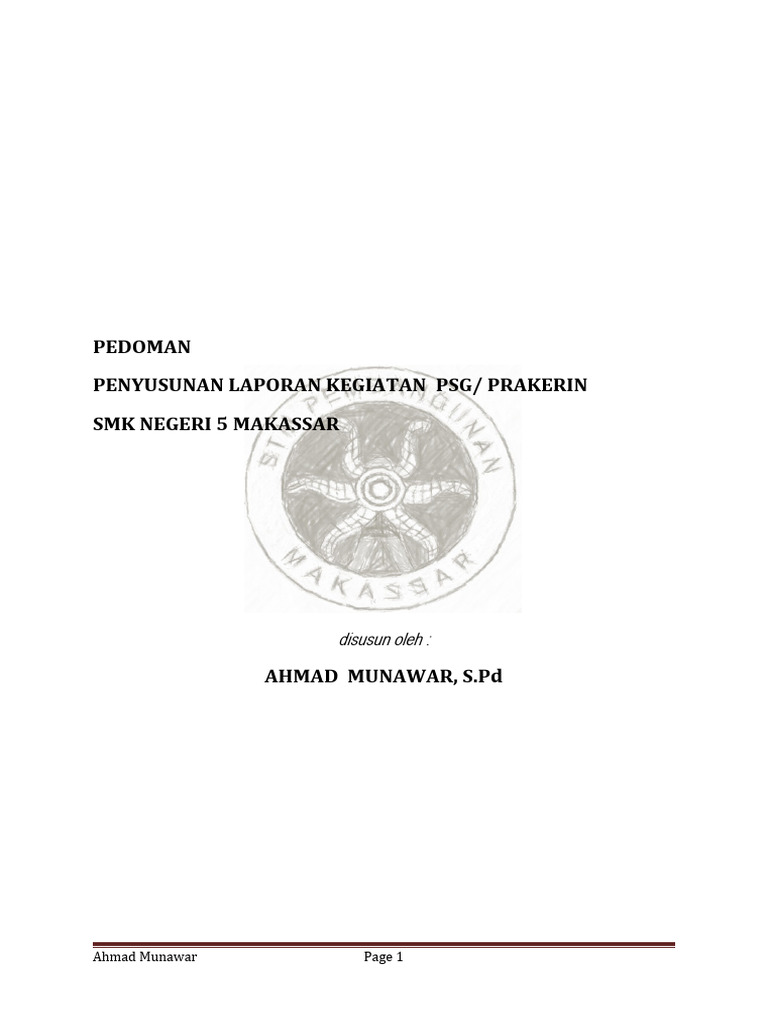 Pedoman Penyusunan Laporan PSG | PDF
