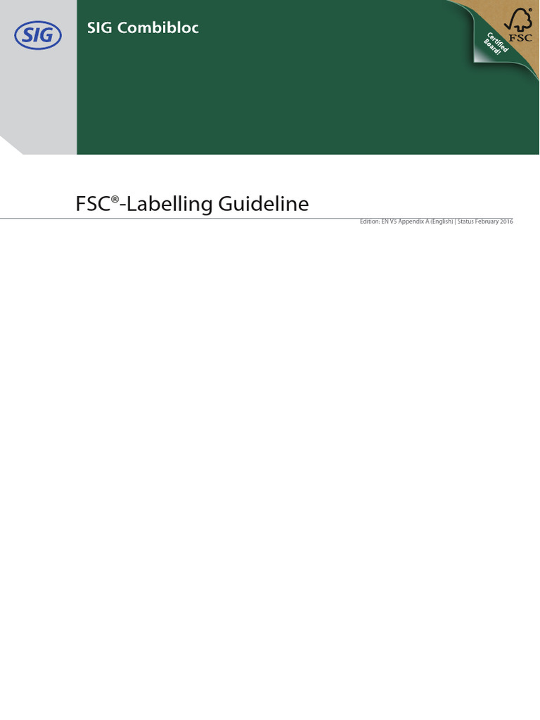 FSC-Labelling Guide EN | PDF | Forest Stewardship Council