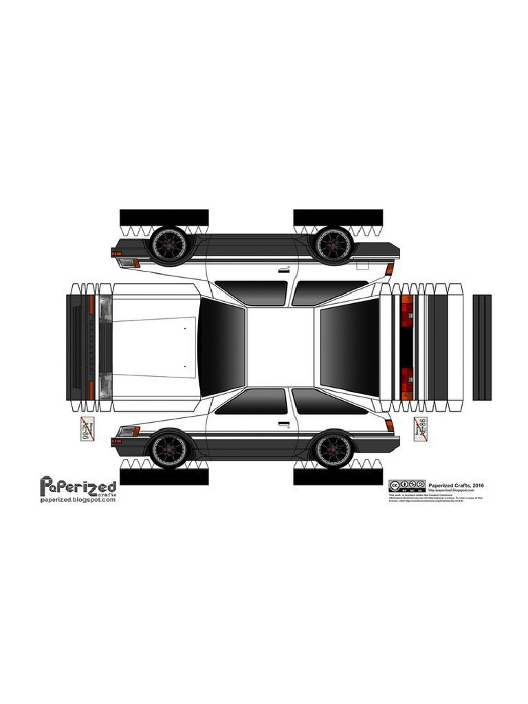 Toyota Corolla Levin Paper Craft | PDF