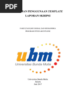 Panduan Penulisan Skripsi Binus 2024 | PDF