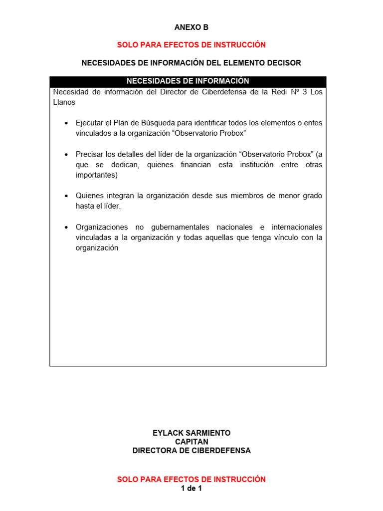 Necesidades de Información Redi Los Llanos | PDF Necesidades de Información Redi Los Llanos | PDF