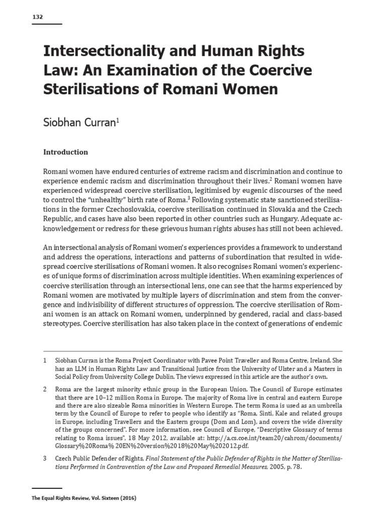 Intersectionality and Human Rights Law An Examination of The Coercive ...