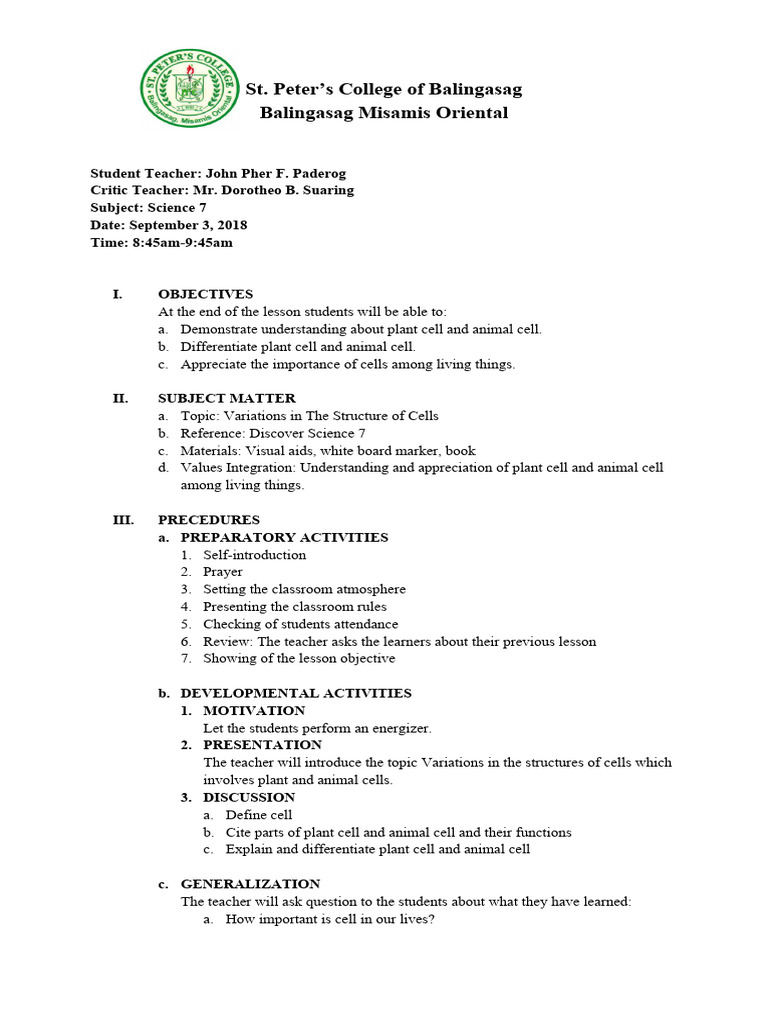 LP Science 7 | PDF | Teachers | Cognitive Psychology