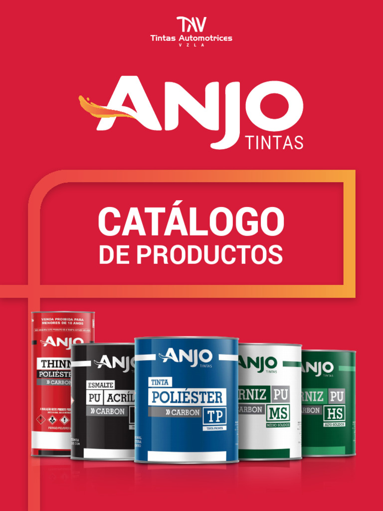 Catálogo de Tintas Anjo | PDF | Química | Sector secundario de la economía