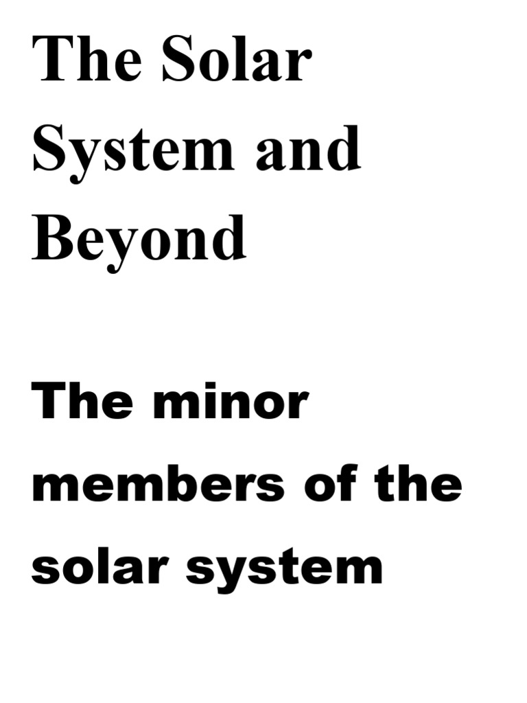 The Solar System and Beyond | PDF | Science & Mathematics