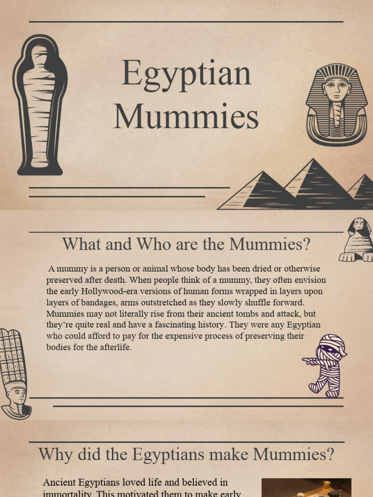 Mummification in Ancient Egypt Explained | PDF | Mummy | Ancient ...